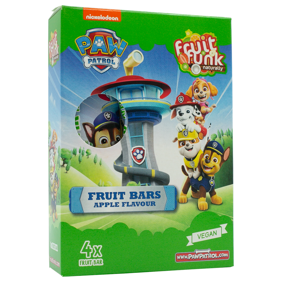 Paw Patrol Schoolbars 4-pack apple – Fruitfunk